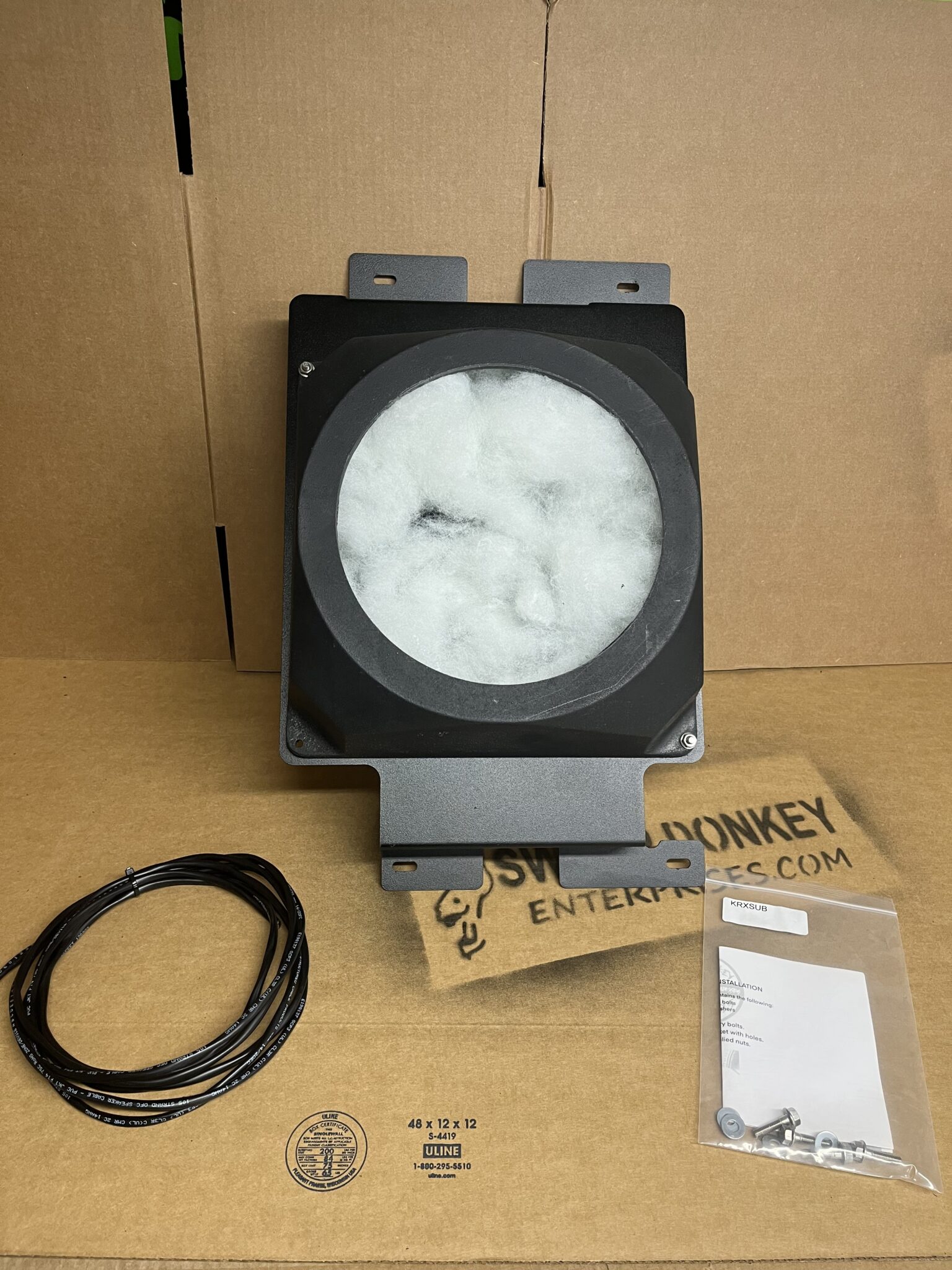 KRX SUB 10" DRIVER SIDE UNLOADED ENCLOSURE - Swamp Donkey Enterprises
